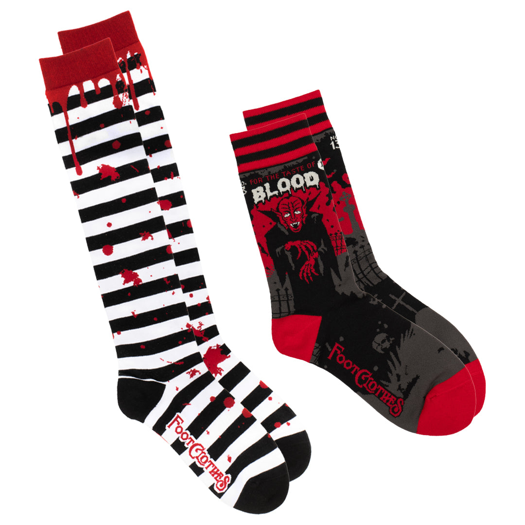 Blood Goth Sock Pack | 2 Designs – Witchwood Bags