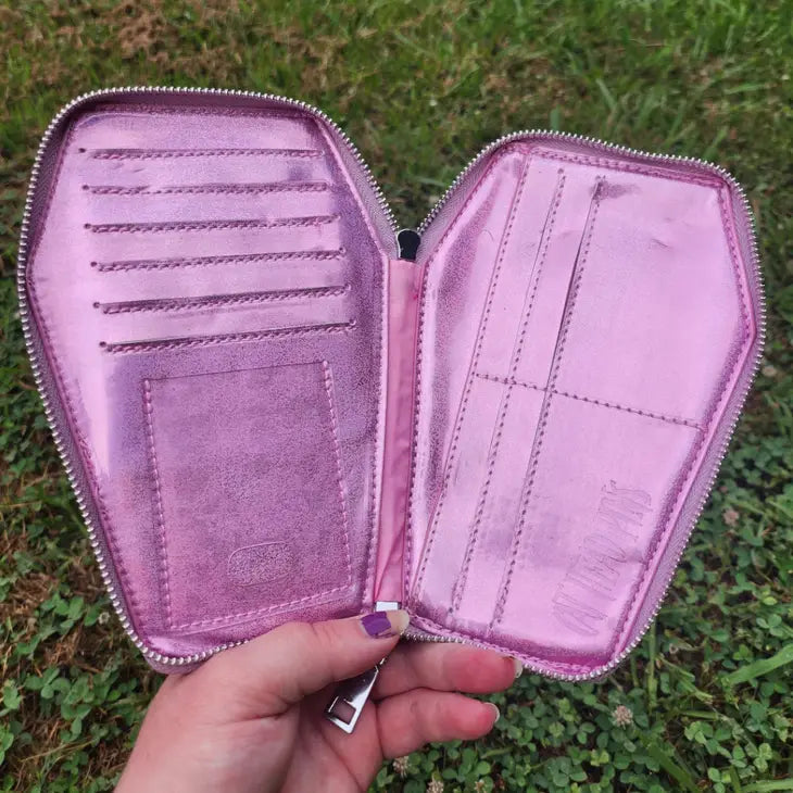Coffin Wallet - Dripping Cupcake - READY TO SHIP – Witchwood Bags
