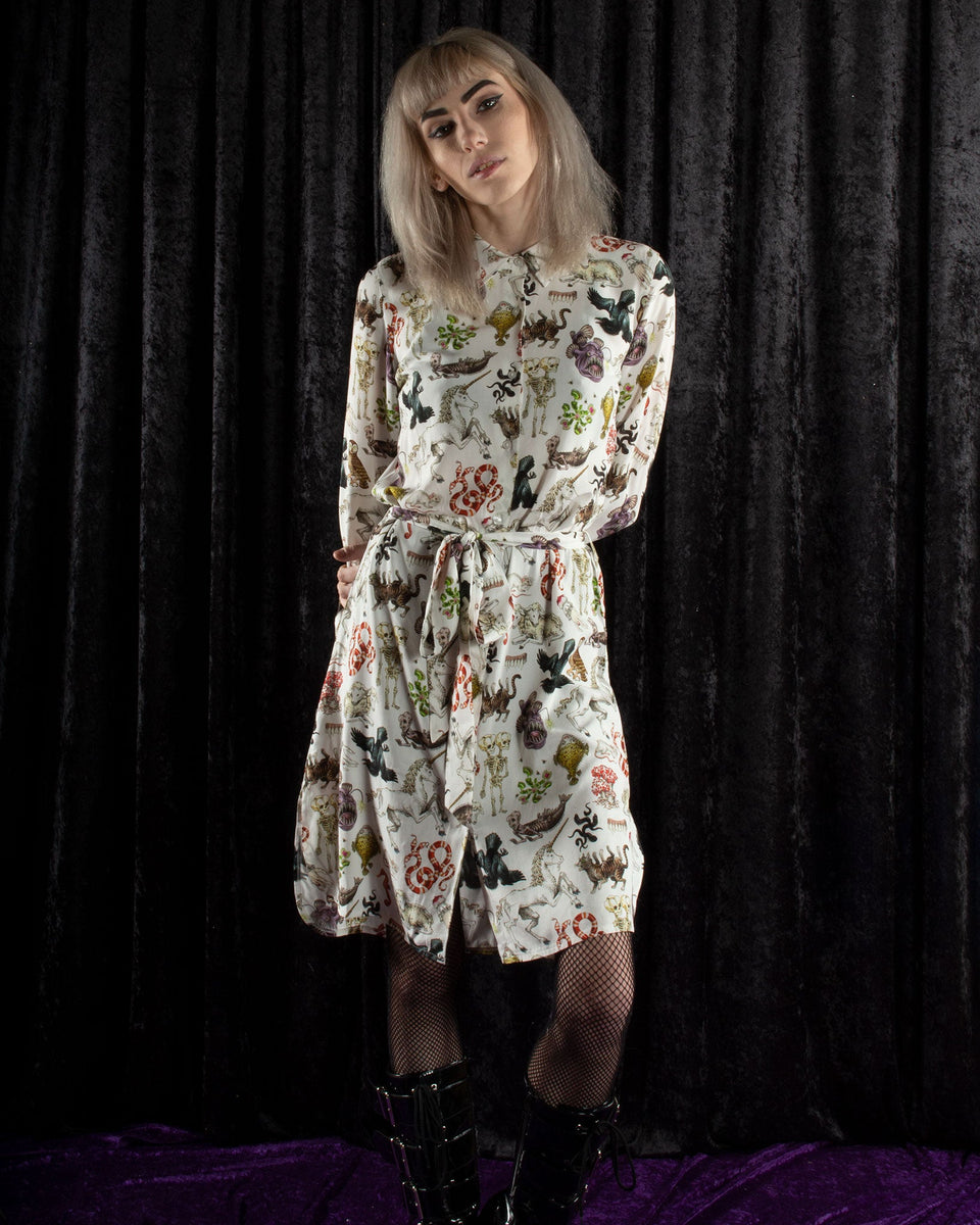 Freak of Nature Shirt Dress White – Witchwood Bags