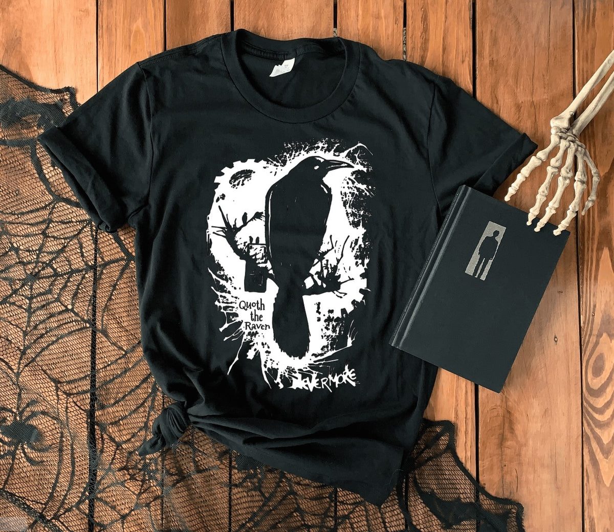 Nevermore Raven T-Shirt – Witchwood Bags