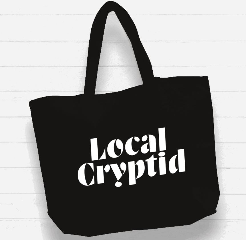 Beach Bag / XL Tote Bag - "local cryptid" – Witchwood Bags