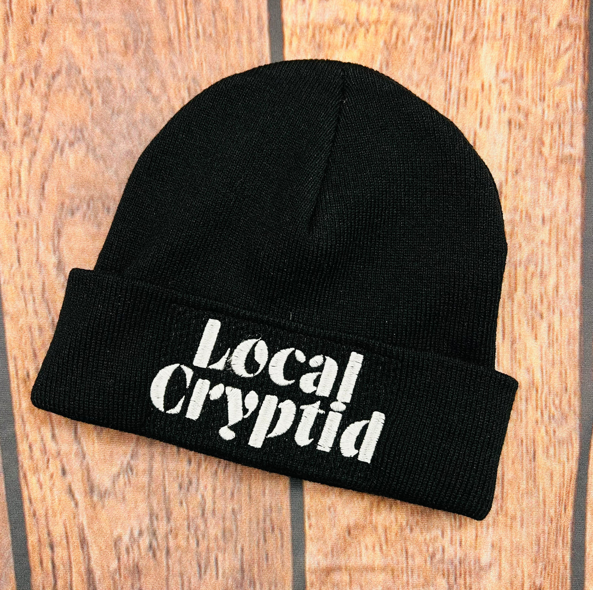 Vegan Beanie - "Local Cryptid" - READY TO SHIP – Witchwood Bags