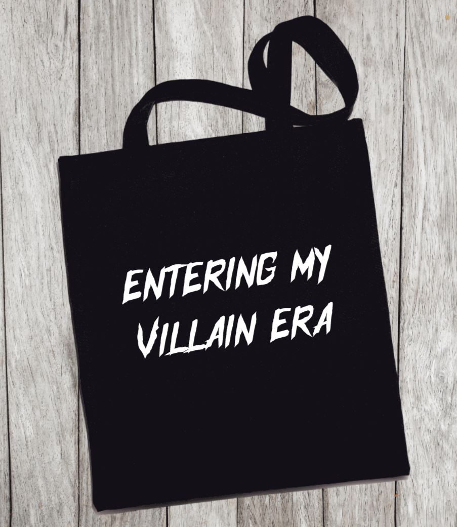Reusable Grocery Bag/Tote Bag - "entering my villain era" – Witchwood Bags